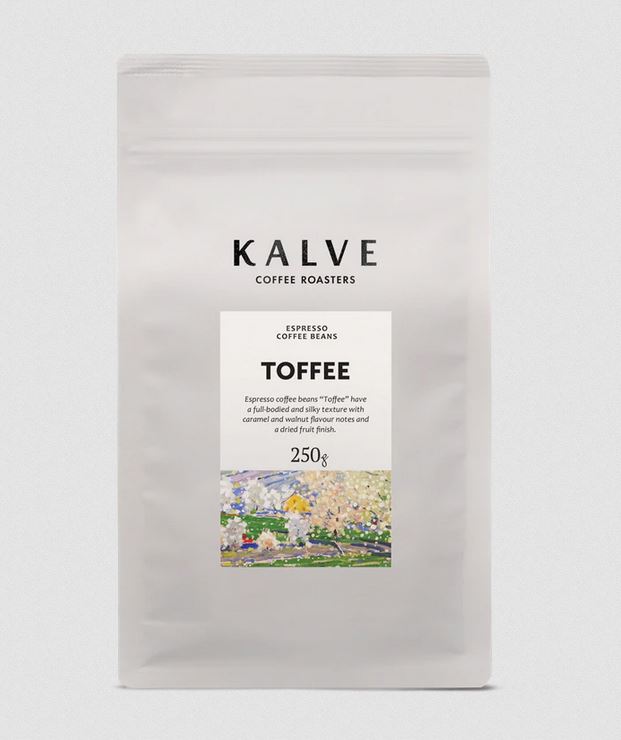 Kalve coffee, Toffee kafijas pupiņas, 250g – DabaDaba