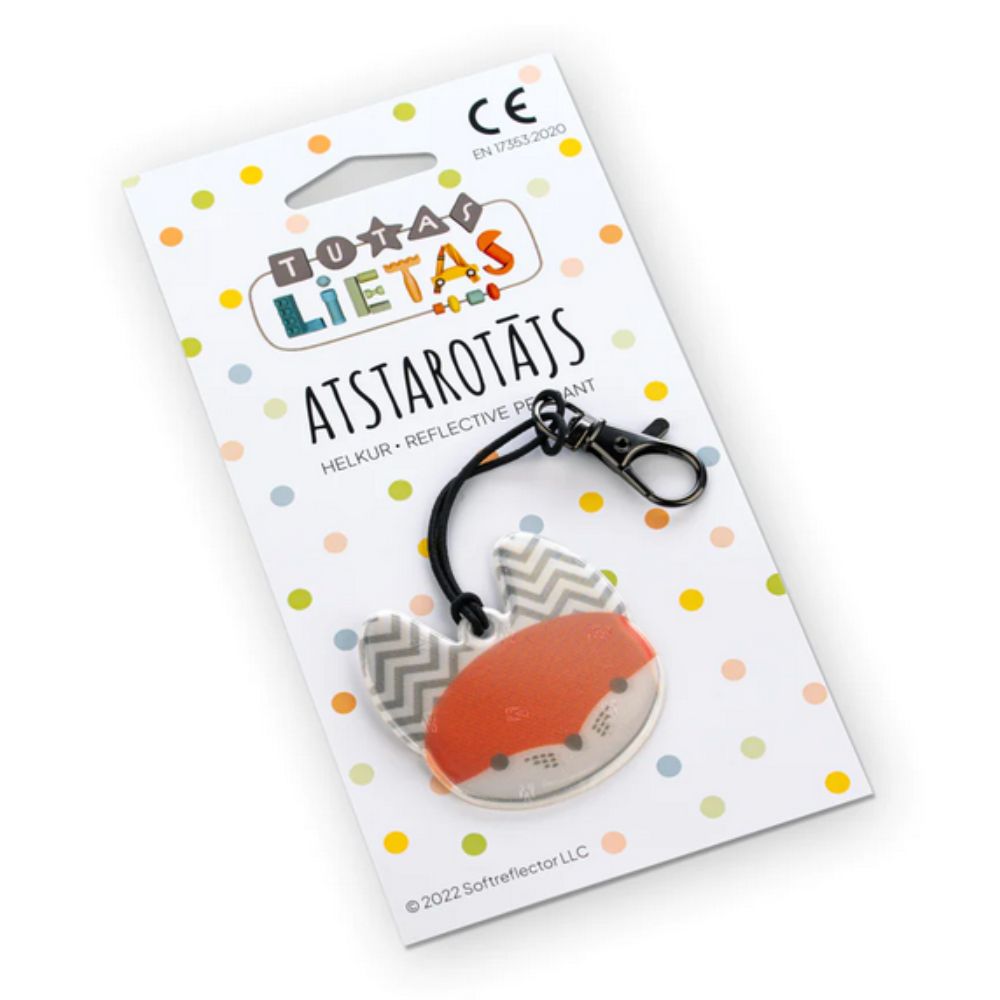 Tutas lietas, piekariņš-atstarotājs ar Lapsas un Feneka attēlu – DabaDaba