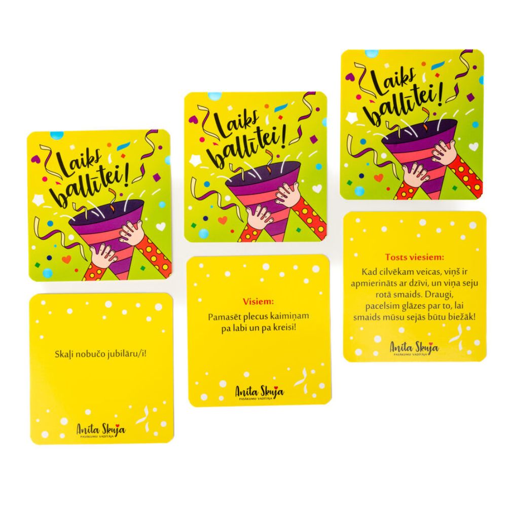 Anita Skuja, viesību spēle “Laiks ballītei” – DabaDaba