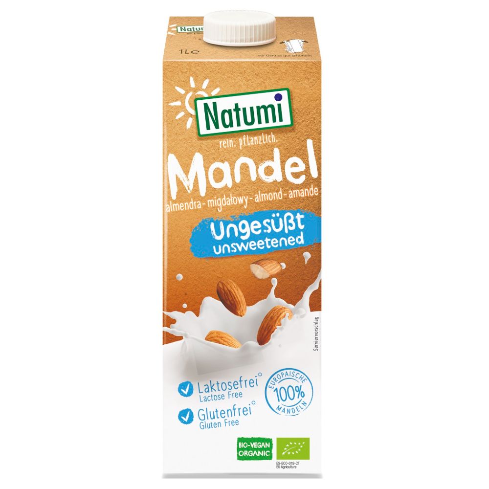 Natumi, mandeļu piens, bez cukura, 1L – DabaDaba
