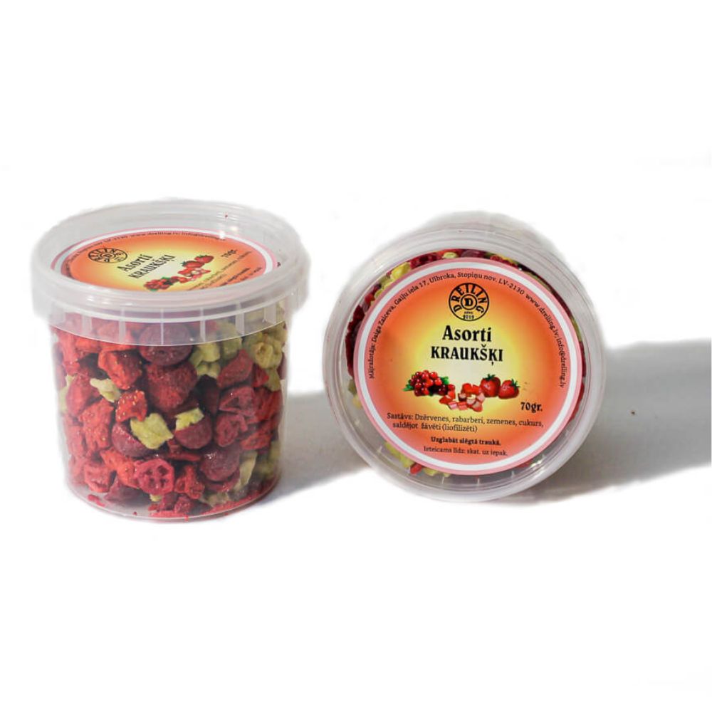 Dreiling, oranžie asorti, 70g – DabaDaba